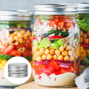 meiyimaoyi 50Pcs 2.75inch Mason Jar Lids Regular Mouth,Lids Leak Proof Secure Mason Storage Solid Caps, 100% Fit & Airtight for Regular Mouth Mason Jars Yogurt Iidss,Canning lidss