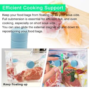 MOMODA Sous Vide Magnet Clips - Ensure Perfectly Cooked Meals with These Food Grade Silicone-Coated Sous Vide Magnets! Keep Bags Submerged & Prevent Floating - Pack of 12