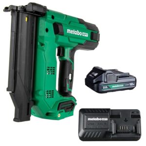 metabo hpt 18v multivolt™ 18-ga compact cordless brad nailer kit, includes 1-18v 2.0 ah battery, nt1850dg