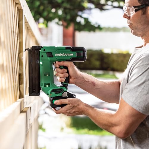 Metabo HPT 18V MultiVolt™ 1-1/2-Inch Cordless Narrow Crown Stapler Kit, Includes 1-18V 2.0 Ah Battery, N1804DB