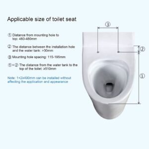 MAVJXHRB Electronic Toilet Seat, Smart Heated Seat Bidet Toilet Seat, Temperature Controlled Wash, Warm Air Dryer, Self-Cleaning Nozzle, Turbo Touch Panel, Relieve Constipation And Save Toilet Paper