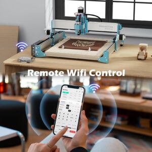 Genmitsu GGW-U232 Wireless Wi-Fi Module Kit, App G-Code Sending, Remote Control and Monitor CNC Milling Machine Offline Controller for PROVerXL 4030, PROVerXL 4030 V2, PROVerXL 6050