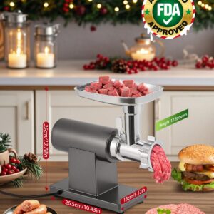 Flyseago Meat Grinder Electric 3200W Heavy Duty Meat Mincer Chopper Machine Touch Control Multifunctional with Cutting Blade 3 Grinding Plates 3 Sausage Stuffers Kubbe Kit for Household&Commercial