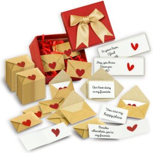 stofinity 60 mini love notes for him her - cute couple gifts for boyfriend birthday gift ideas, christmas gifts for girlfriend long distance, lunch notes for husband, romantic valentines day gifts