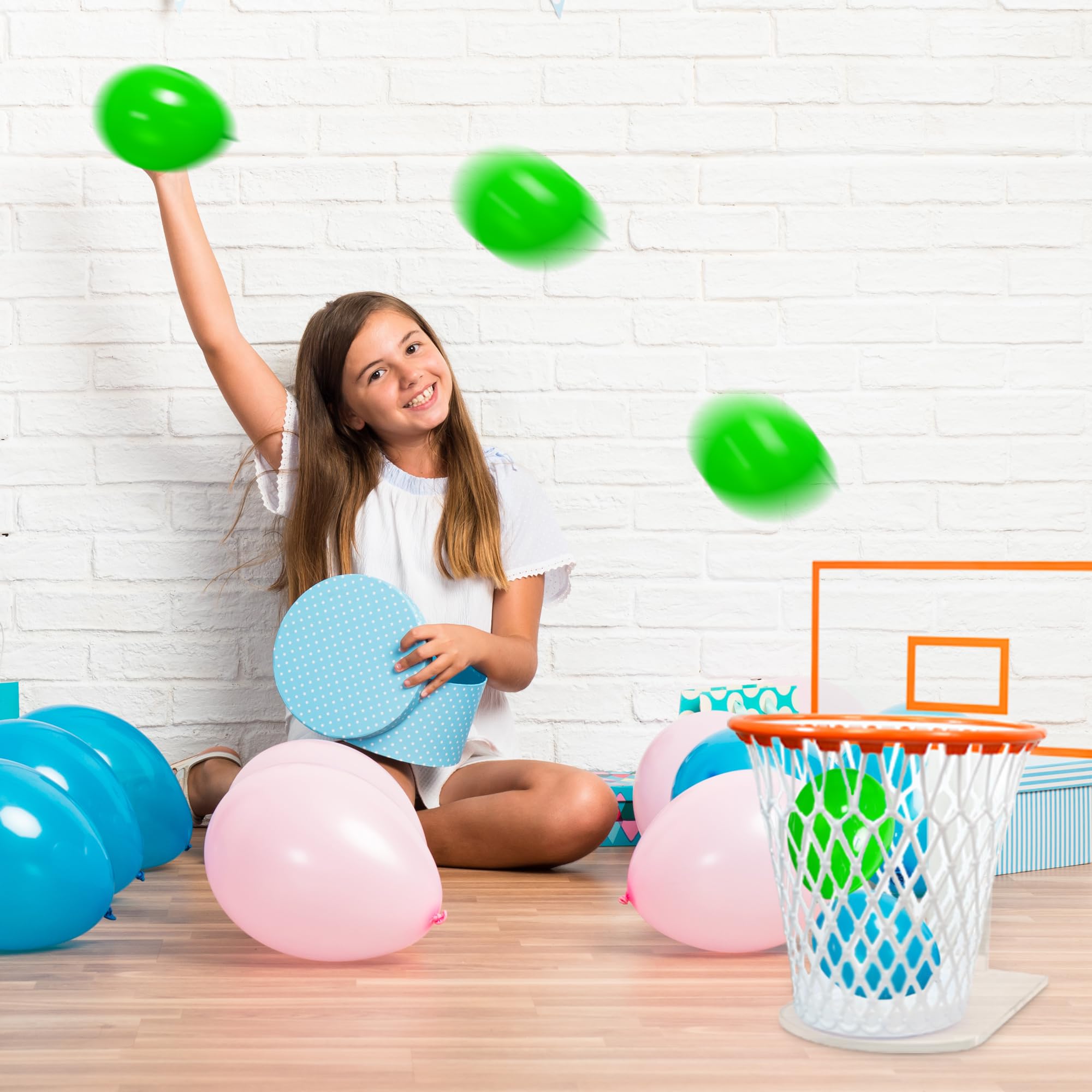 Trash Can Basketball Hoop,Basketball Net Trash Can,Waste Basket,Basketball Gift,Basketball Trash Can Holder for Home,Bedroom,Office,Gym (Including 1pc Basketball Trash Can),Acrylic Backboard