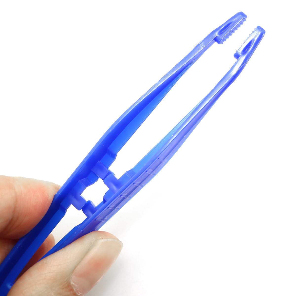 Lind Kitchen 30PCS Blue 11 x 2.3cm Disposable Forceps First Aid Tweezers Plastic Tweezers for Medical, Crafts, Dressing, Gauze, Lab, School, Elementary Science