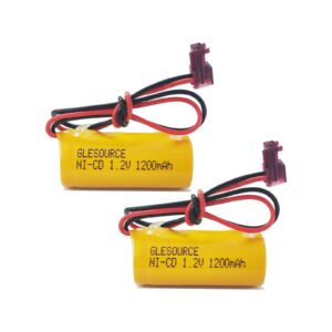 1.2v 1200mah emergency light battery replacement for lithonia elb1p201nb lithonia elb1p201n2 elb1p2901n elb1p201n anic1493 lithonia 1009s00-mz elb0320 grainger 4wt20 osa212 nic1169 ebe-33 (2 pack)