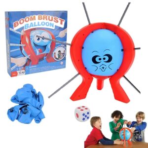 2024 new balloon burst game - boomboom pop game, tricky balloon popping interactive game, popping balloon crisis for parent-child game desktop toy, pop the balloon family gathering game (1 set)