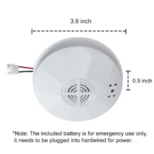 Hardwired Smoke Detector Hidden Camera | 4K Ultra HD Clarity | Wi-Fi & Live Viewing | Night Vision | Motion Detection | Hidden Camera for Home Security | Baby Pet Nanny Camera | No Audio