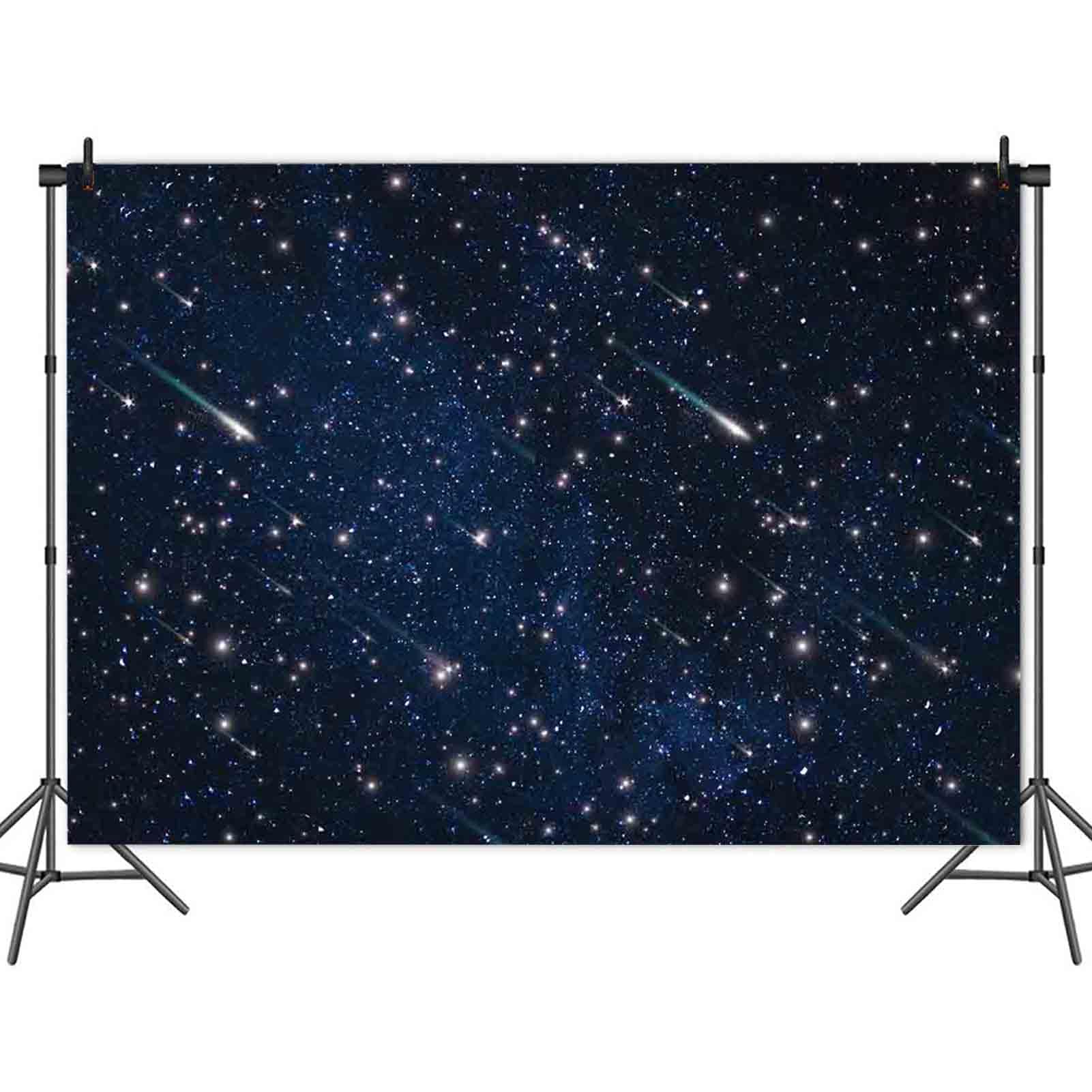 Night Sky Star Universe Space Starry Photo Backdrops Galaxy Stars Children Boy Kids Boy or Girl Birthday Party Decor Photo Background Banner 7x5FT