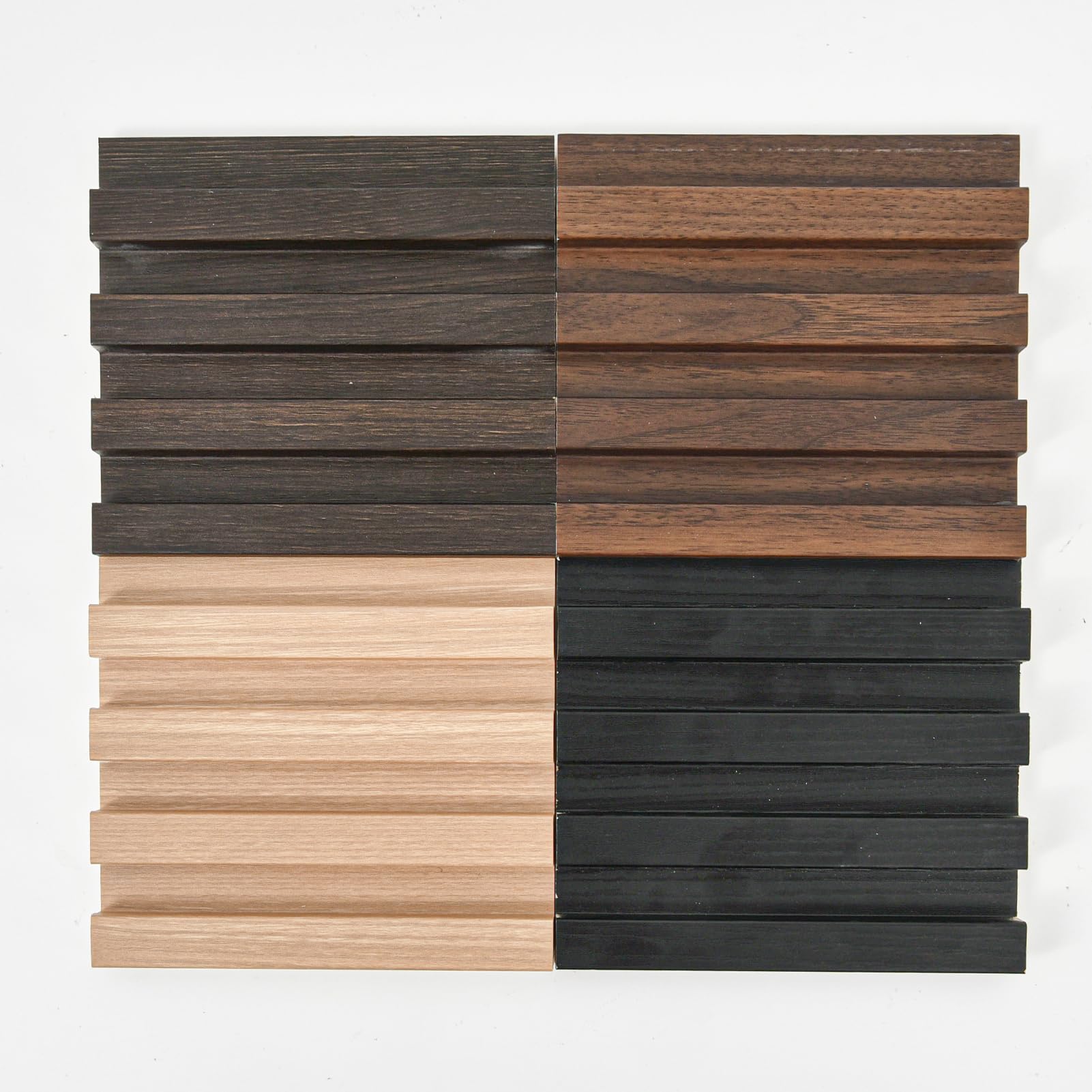 Art3d Slat Wood Wall Paneling for Interior and Ceiling Decoration - 4 Samples Pack, 6 x 5.7in.