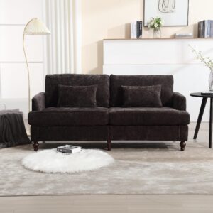 tongbaiyi sofa,68” comfy sofa couch with extra deep seats, chenille loveseat comfy small couches for small spaces apartment lounge,2-seat upholstered