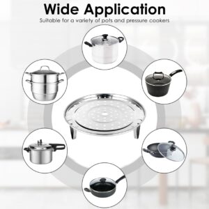 DS. DISTINCTIVE STYLE Steamer Rack 8.5 Inch Stainless Steel Steaming Rack Steam Tray with Removable Legs for Steamer Cookware Instant Pressure Cooker Multi-functional Steamer Basket