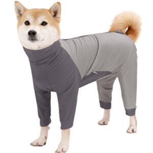 lelepet dog recovery suit for dogs,dog surgical recovery suit female male,dog surgery suit after spayed & neuter dog cone alternative prevent licking breathable dog onesie for surgery abdominal wounds