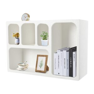 nolantisi modern geometric arched wall storage cabinet, modern wall shelves for wall decor, floating shelves, wall mounted storage organizer for bathroom, living room, bedroom, fully assembled