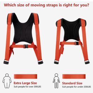 KEDSUM Moving Straps - Lifting Strap for 2 Movers, 2-Person Lifting & Moving System, Hold Up to 800LBS, Anti-Slip Adjustable Furniture Moving Straps Dolly for Appliances, Mattresses, Standard Size