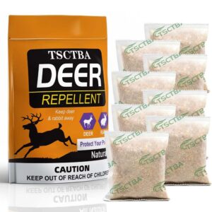 fandises deer repellent, rabbit repellent outdoor, deer and rabbit repellent for plants, powerful rabbit repellent for garden, deer deterrent for garden, deer away, rabbit deterrent for yard - 8p