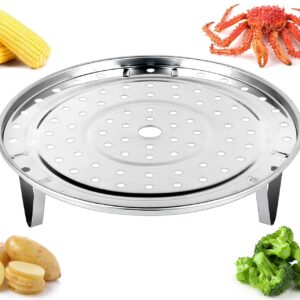 DS. DISTINCTIVE STYLE Steamer Rack 8.5 Inch Stainless Steel Steaming Rack Steam Tray with Removable Legs for Steamer Cookware Instant Pressure Cooker Multi-functional Steamer Basket