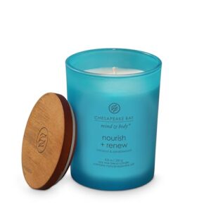 Chesapeake Bay Candle Mind & Body Medium Jar Candle, Nourish + Renew (Coconut & Sandalwood)