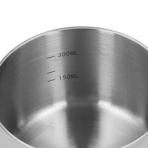 Fnggd Stainless Steel Hot Milk Pot,Double Boilers For Stove Top,Stainless Steel Saucepan,Butter Melting Pot,Butter Pan for Chocolate Simmered Sugar Cheese Butter