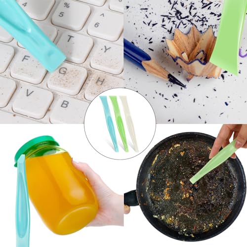 Giantree Plastic Scraper Tool, Multipurpose No Scratch Scraping Tool, Small Scraper Cleaning Tool Kitchen Plastic Scraper for Opener Sticker Scraper Label Remover Gum Scraper and Bottle Opener(3)