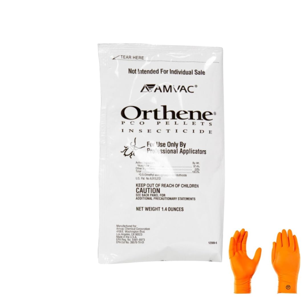 USA Supply Orthene Pco Pellets: Powerhouse Pest Control Solution | Premium Gloves for Safe Eradication Pest ID Card