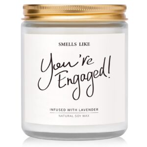 engagement gifts for couples, engagement gifts - lavender scented candles, gifts for newly engaged couples, engagement gifts for her, women, best engaged gifts