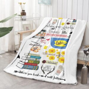 Girls Flannel Throw Blanket Gift for Woman Teen Girl Cozy for All Seasons Travel Snap Office Home Sofa Decor Flannel 50"x60"