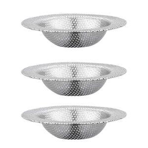 3 PCS Stainless Steel Sink Strainer Fine Mesh Kitchen Sink Strainer Fits Most Kitchen Sink Bathroom Bathtub Shower Drain Kitchen Sink Strainer Stopper Basket Stainless Steel Mesh White Black Kitchen