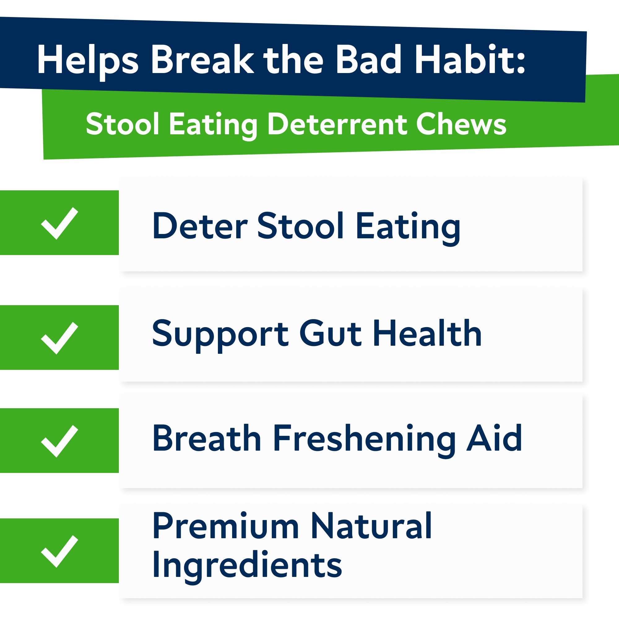 STRELLALAB No Poo Chews for Dogs - Coprophagia Stool Eating Deterrent - No Poop Eating for Dogs - Digestive Enzymes - Gut Health & Immune Support - Stop Eating Poop - Chicken Liver Flavor 120Chews