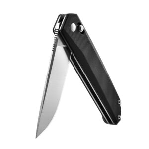 cohesion pocket knife for men and women, edc knife with pocket clip, folding knife utility knife for outdoor camping hiking