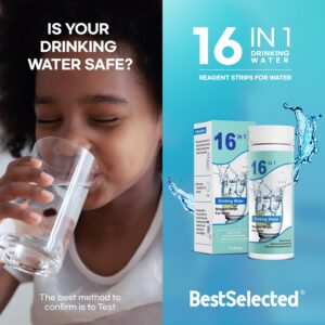 Drinking Water Test Kit Strips: Drinking Water Test Kit - Home Water Testing Kits for Well Tap - Well Water Testing Strips 16 in 1 and 100 Strips for Lead Hardness pH Iron Copper Chlorine and More