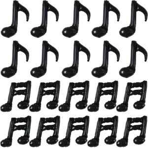 toniful 20pcs music note balloons,black music balloons music notes party decorations music themed party supplies music note aluminum foil balloons for birthday baby shower celebrations outdoor party