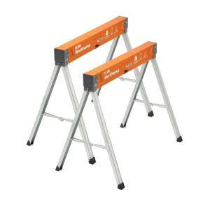 bora workhorse saw horses 2 pack folding heavy duty sawhorse pair heavy duty saw horse for contractors portable workbench pm-3330t