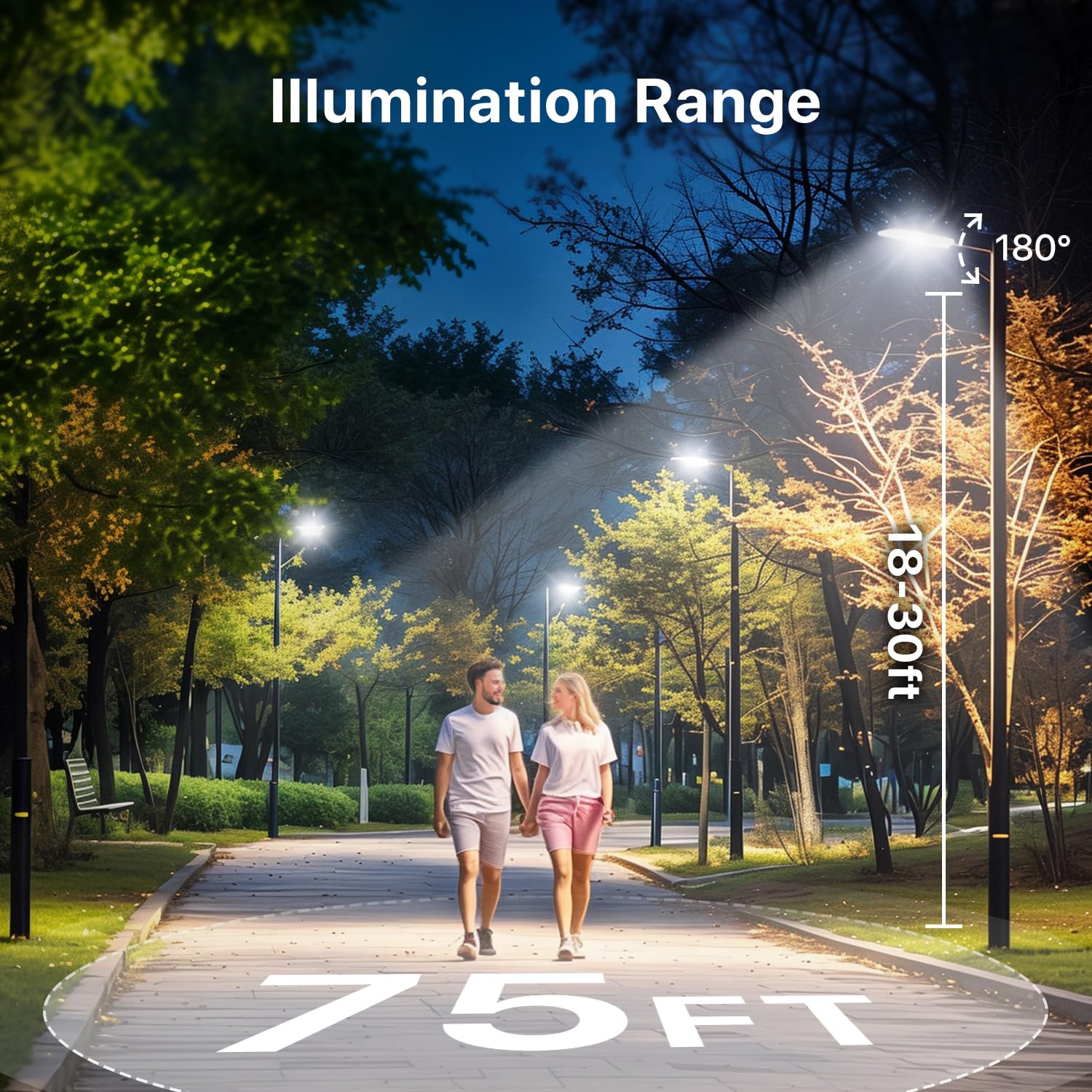 2Pack 200W LED Parking Lot Lighting 30000LM 5000K LED Pole Lights Outdoor with Dusk to Dawn, LED Parking Lot Lights Outdoor Pole Mount-𝟳𝗬𝗿𝘀 𝗪𝗮𝗿𝗿𝗮𝗻𝘁𝘆 (Coverage: 55~75Ft at Height:25~35Ft)