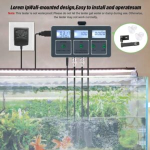 Yewhick WiFi Tuya Smart PH Meter Data Logger Temp TDS Salinity S.G. EC ORP Water Tester Monitor Analyzer for Aquariums Pool Hydroponics