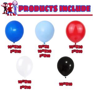 Spider Theme Party Decoration Balloon Garland Set,Spider Birthday Party Supplies,Foil and Latex Balloons for Spider Theme Party Decorations Kids Baby Shower Birthday Party Supplies