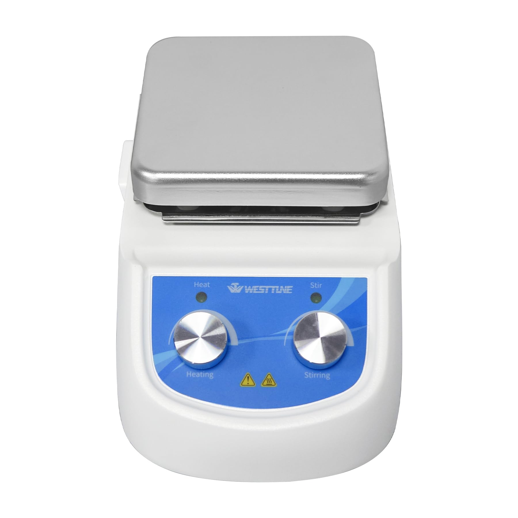 WEST TUNE Magnetic Stirrer Hot Plate Mixer Max 2000RPM Capacity 2000ML 4.7x4.7 inch Hotplate Stirrer Max 380℃/716℉