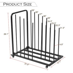 Gtouse Art Canvas Storage Rack with Wheels, Art Drying Painting Rack, Art Storage Easel Display Stands for Drawing Board, Panel, Paper Pad for Art Studios, Artworks, Gallery