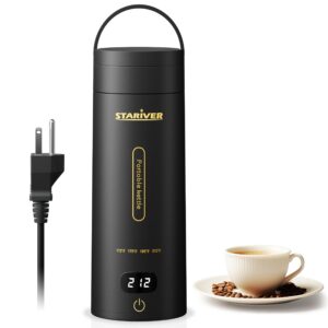 Travel Electric Kettle, Portable Small Electric Kettle for Tea Coffee, Hot Water Kettle with 4 Temperature Controls and Keep-warm, 304 Stainless Steel Auto Shut-Off & Boil Dry Protection