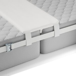 hugchg bed bridge twin to king connector kit,12" extra wide bed gap filler,adjustable mattress connector with straps for twin beds