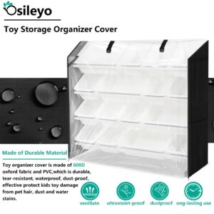 Osileyo Toy Storage Organizer Cover,Dustproof Cover for Supersized Wood Toy Storage Organizer 13 x 43 x 33 inches (Cover Only)