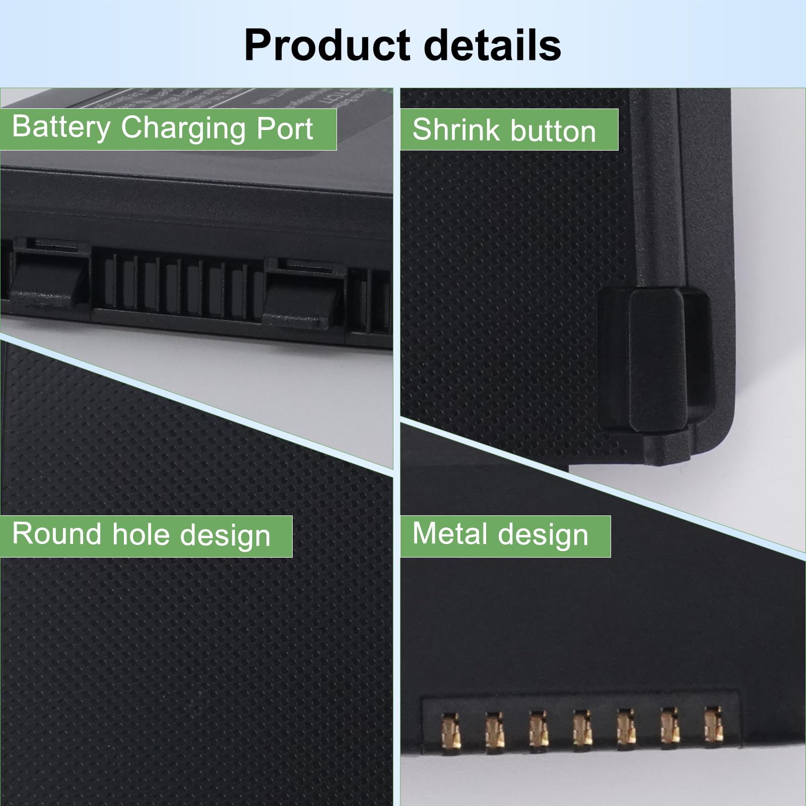 Eeyrnduy 4620mAh Barcode Scanner Battery for Motorola Symbol Zebra TC55 TC70 TC75 TC77 TC700H TC700K TC70X TC720L TC75X Barcode Scanner Replacement Battery BT-000318, BT-000318-01