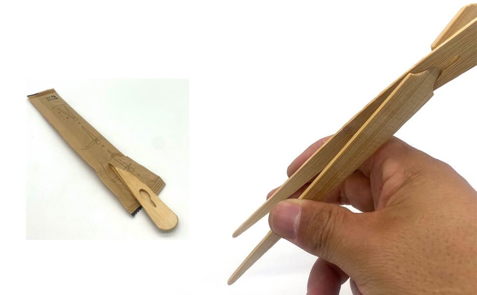 KUMINAMOJA New Disposable Bamboo Chopsticks 100 Pairs, Used By Westerners, Europeans and Americans,Foreigners, Children,Can Be Used In Chinese Restaurants, Hot Pot Restaurants，Japanese Restaurant.