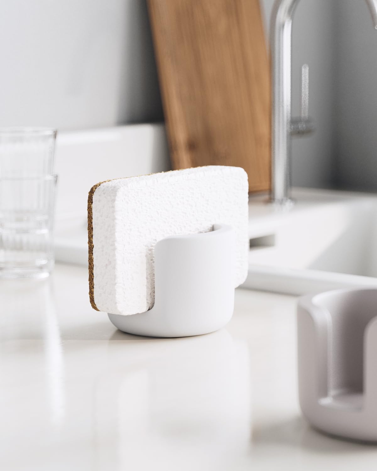 Diatomite Sponge Holder for Kitchen Sink, Diatomite Quick Dry Sponge Holder, Dish Stone Sponge Holder for Kitchen Sink, Diatomaceous Earth Sponge Holder