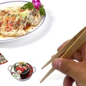 KUMINAMOJA New Disposable Bamboo Chopsticks 100 Pairs, Used By Westerners, Europeans and Americans,Foreigners, Children,Can Be Used In Chinese Restaurants, Hot Pot Restaurants，Japanese Restaurant.