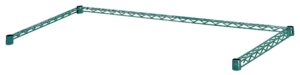 fse quantum 2448fp wire frame, 3-sided, 48"w x 24"d, green epoxy finish, nsf