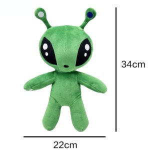 ITPZ Alien Plush Toy,Green Alien Plush Doll,Soft Alien Creature Pillow for Home Kids’Room Decor,Gift for Animation Fans and Doll Toys