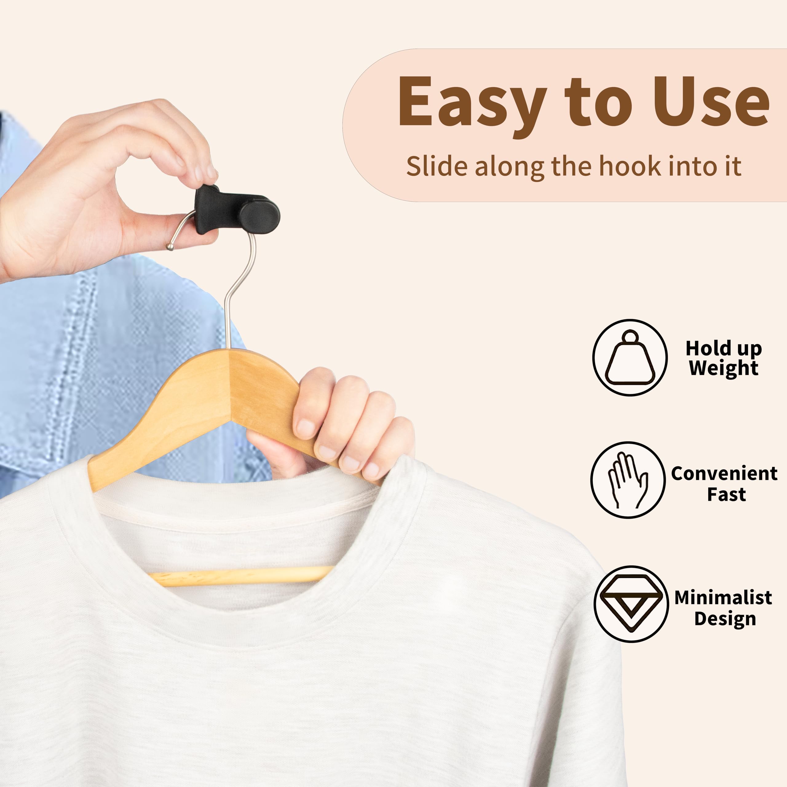 Clothes Hanger Space Saving .30Pack Space Saving Hangers Hooks,.Clothes Hanger Connector Hooks.hanger extender hooks.Sturdy Hanger Connector Hooks,space saving hanger hooks as Closet Organizer