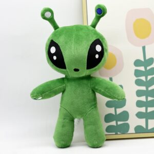 ITPZ Alien Plush Toy,Green Alien Plush Doll,Soft Alien Creature Pillow for Home Kids’Room Decor,Gift for Animation Fans and Doll Toys